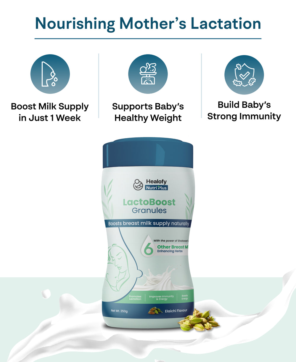 Healofy Nutri-Plus Lacto-Boost Granules (with Shatavari & 6 herbs) | B